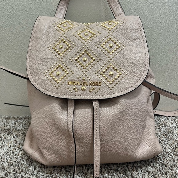 Michael Kors | Bags | Michael Kors Light Pink Backpack | Poshmark